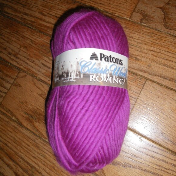 Patons | Office | Skein Patons Classic Wool Roving Yarn Color Orchid 12 ...